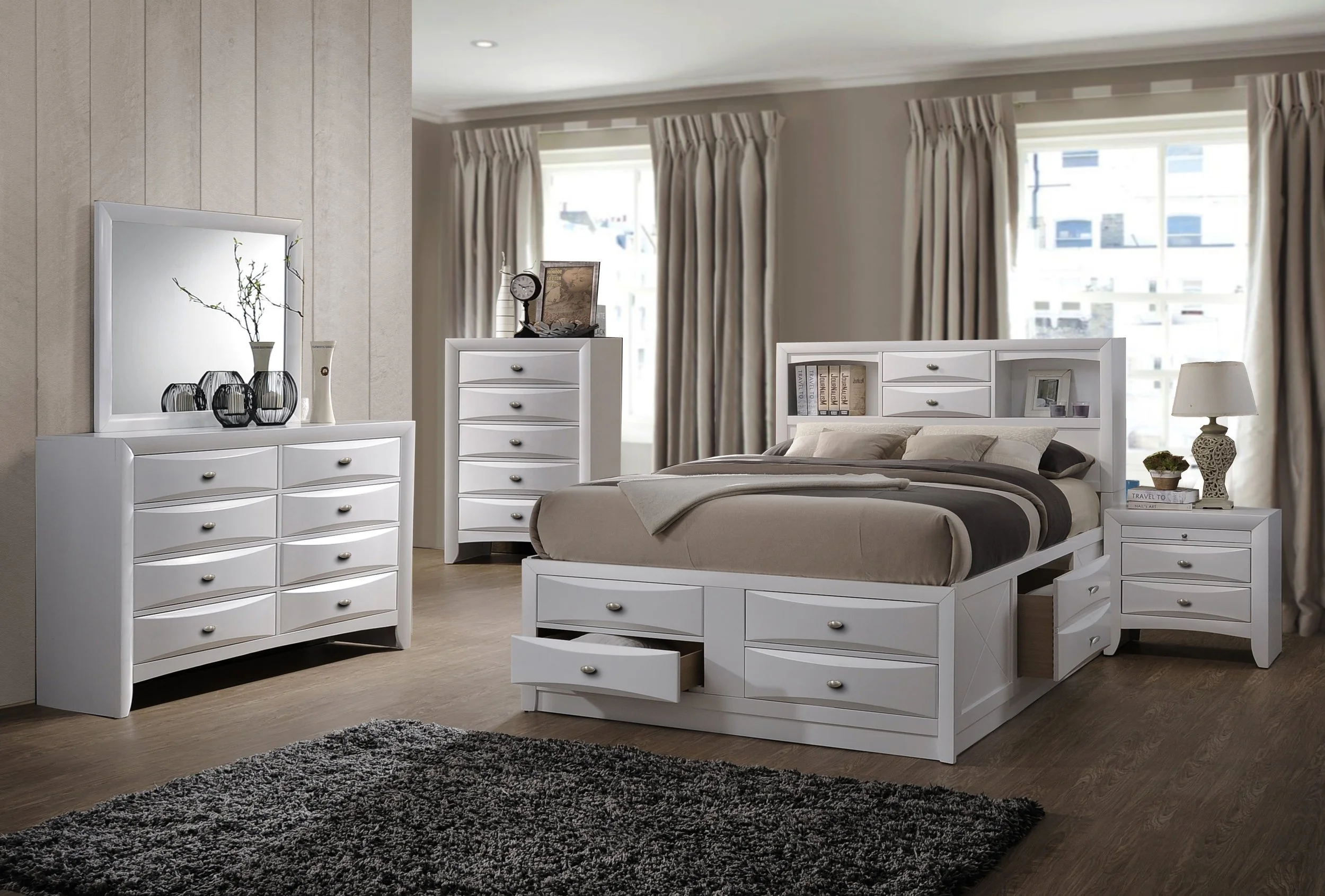 Emily Ultimate Storage Bed Full Size 4 Colors Factory Direct Furniture Store America The Beautiful Dreamer